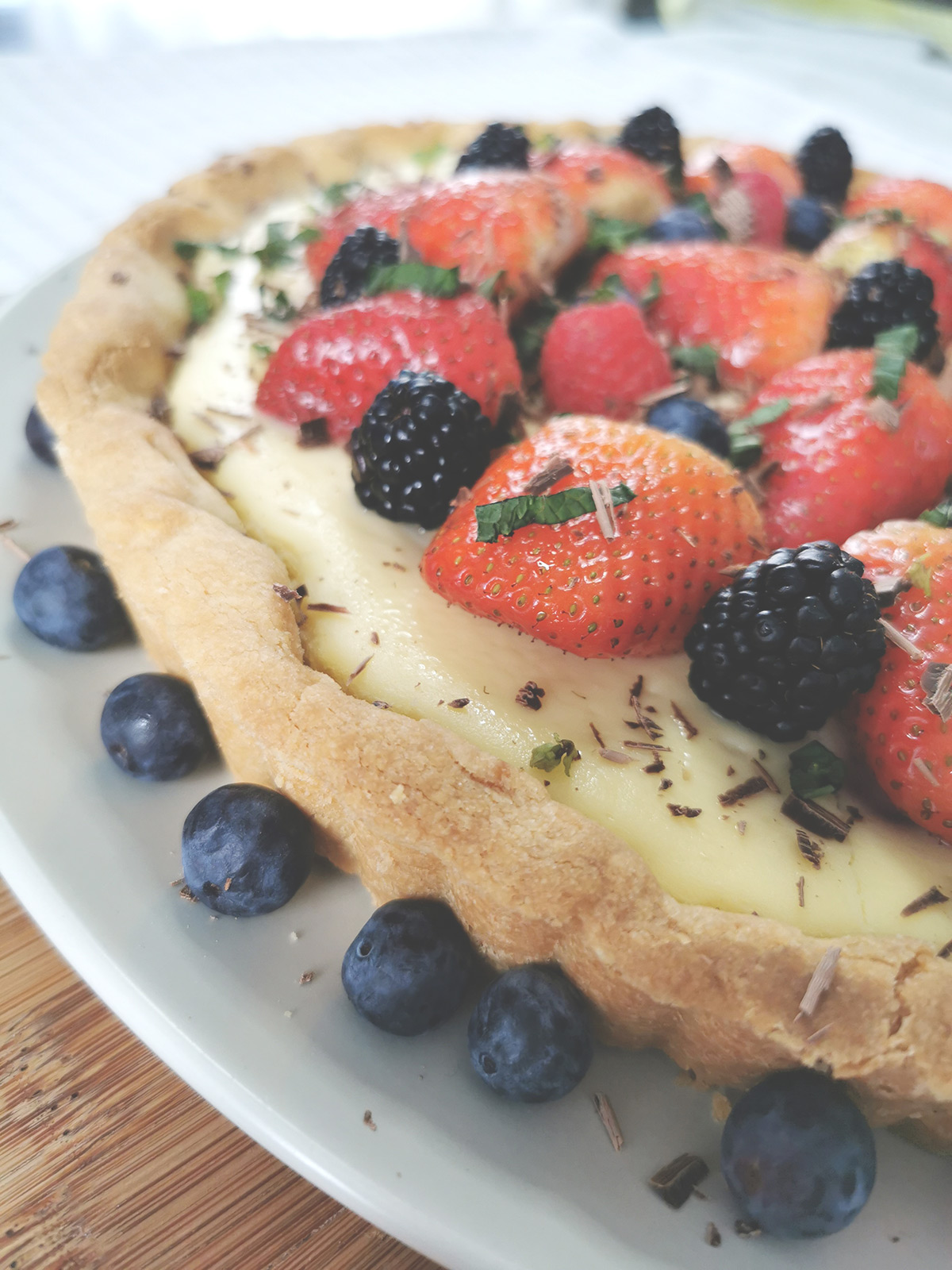 Tarte au fromage et fruits rouges - Zaz Cuisine